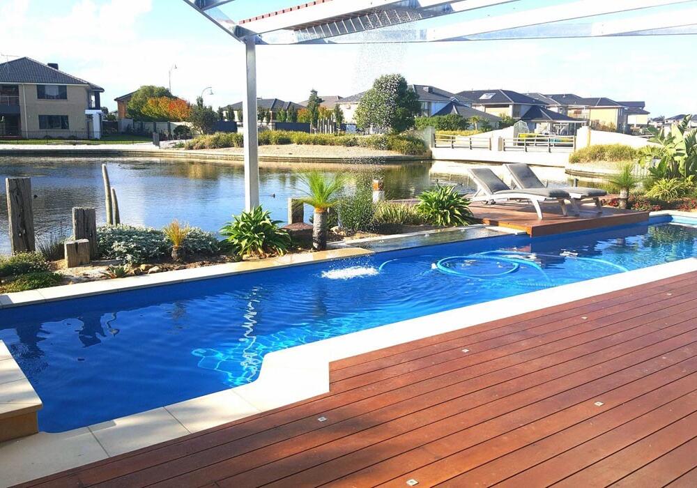 Fibreglass lap pool for Sanctuary Lakes home - Coast 2 Coast Pools